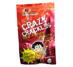 King Candy Crazy Crackles Wild Cherry 15g - House of Candy